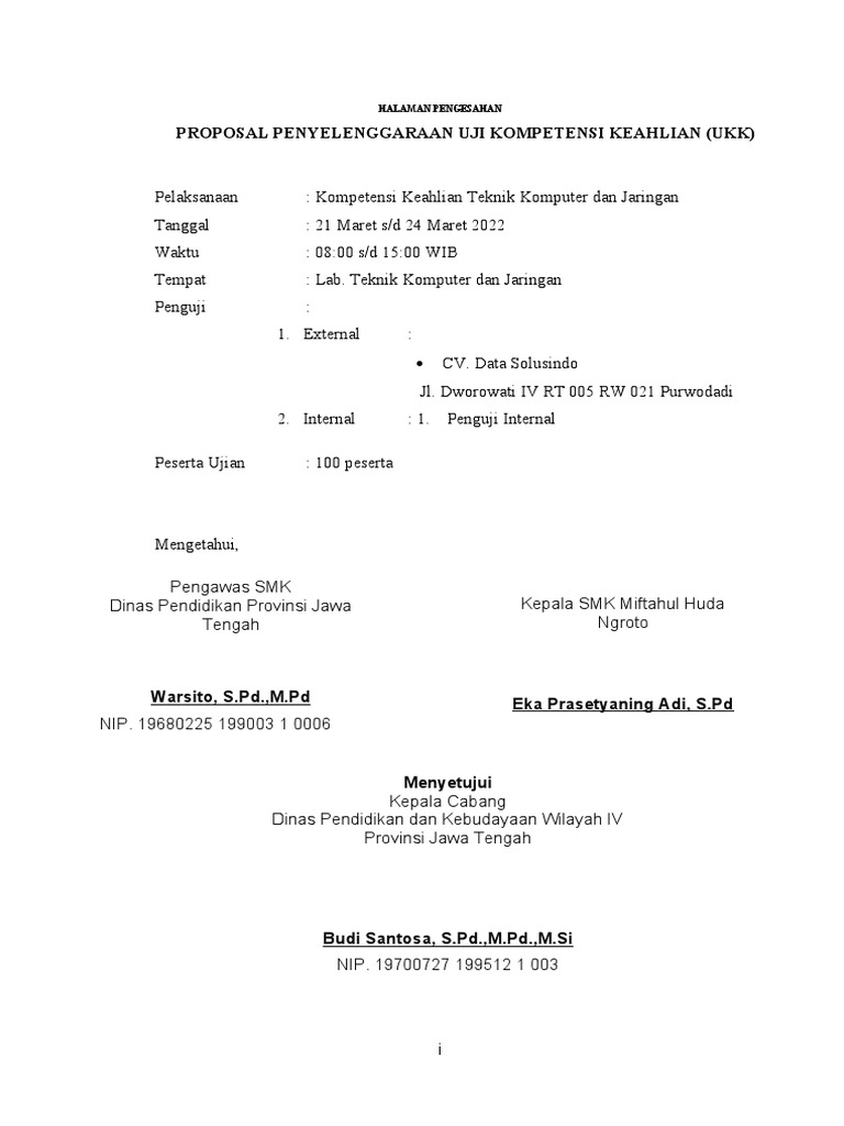 Proposal UKK 2022 TKJ FIX Oke | PDF