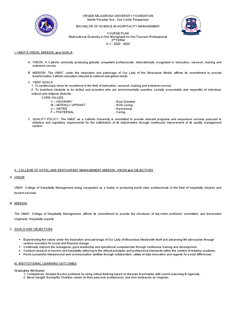 Multicultural Diversity in Tourism Curriculum | PDF | Multiculturalism ...