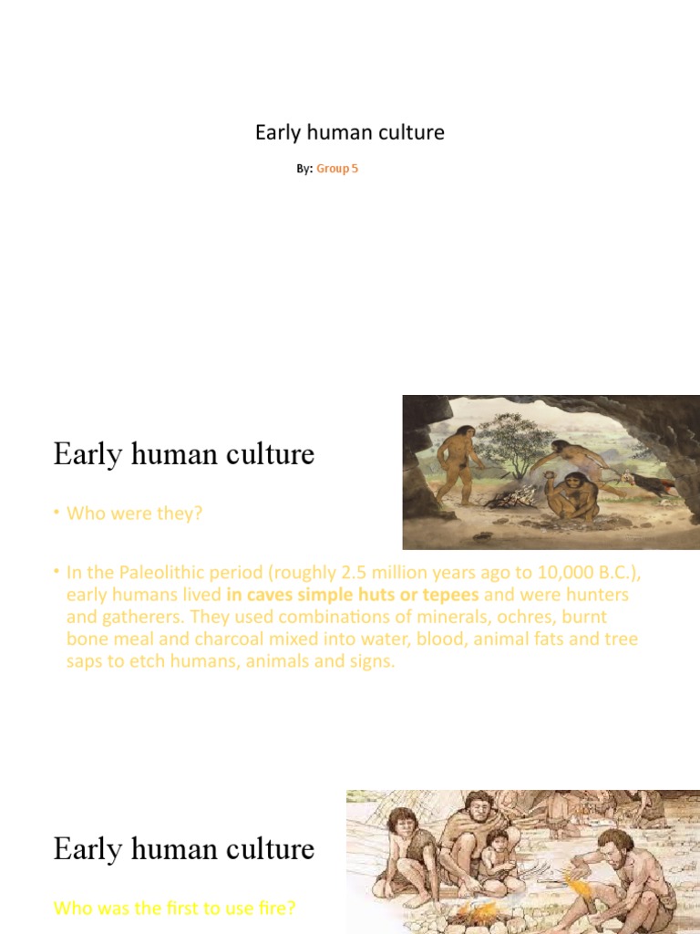 Early Human Culture | PDF