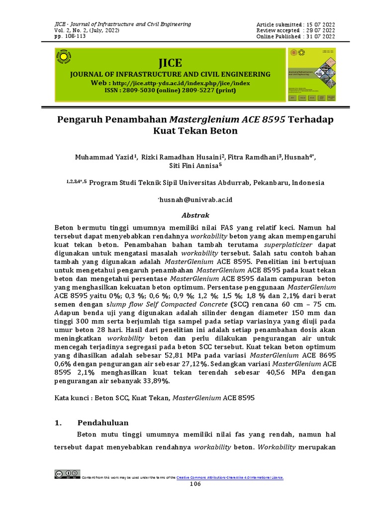 Jurnal Masterglenium Untuk Beton | PDF