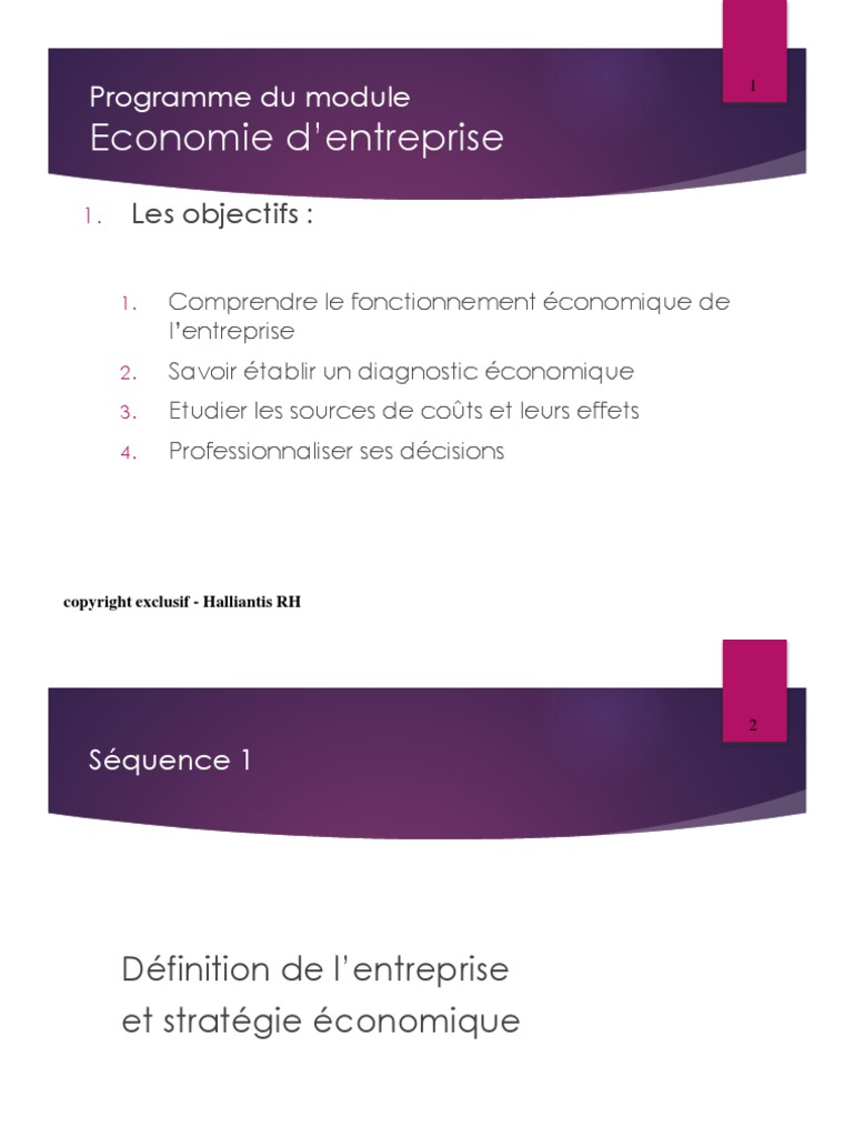 Economie D'entreprise | PDF | Business | Petite ou moyenne entreprise