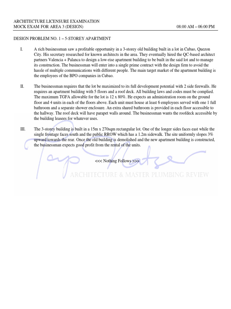 Ale Design Problems | PDF | Buildings And Structures