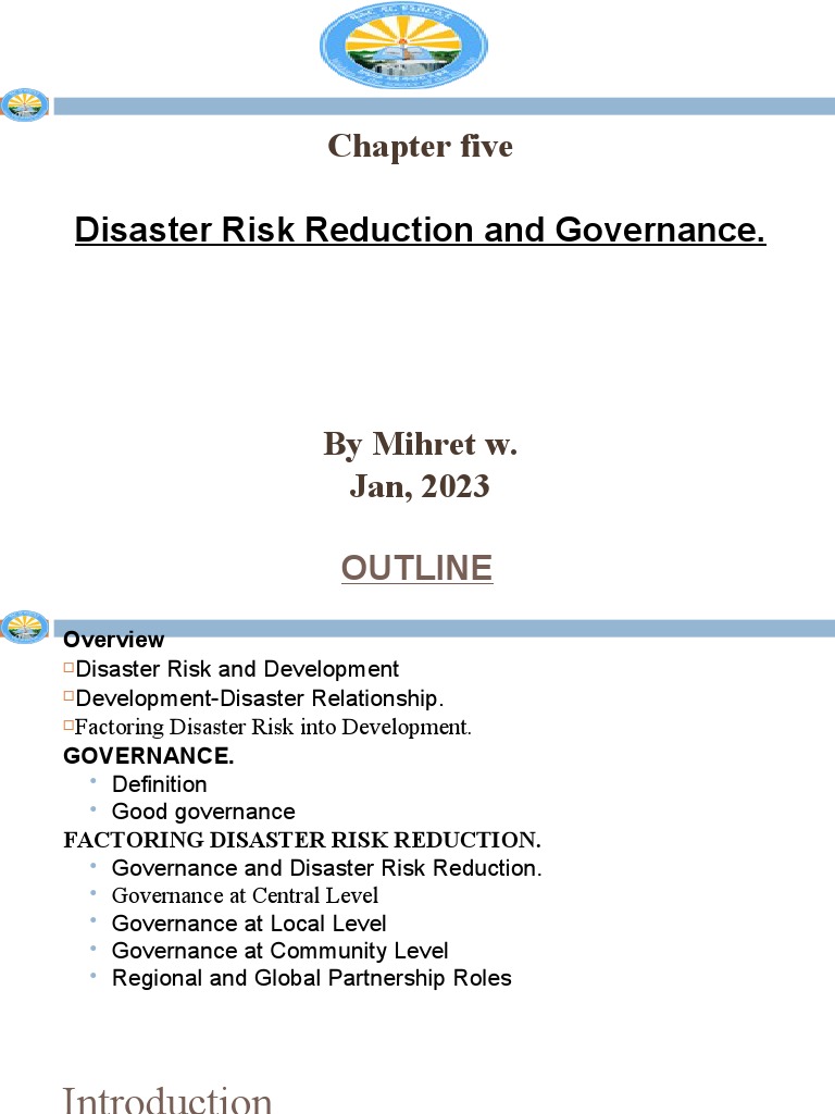 Disaster Risk Reduction Governance Strategies | PDF | Millennium ...