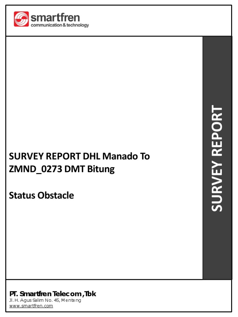 Survey Report DHL Manado | PDF | Telecommunications | Electrical Engineering