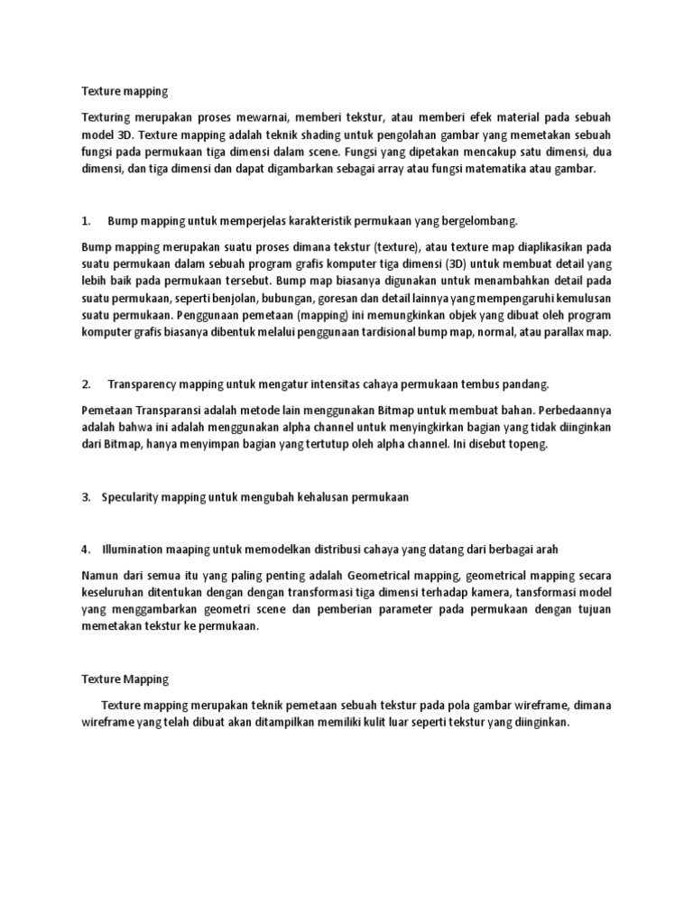 m3 Texture Mapping | PDF