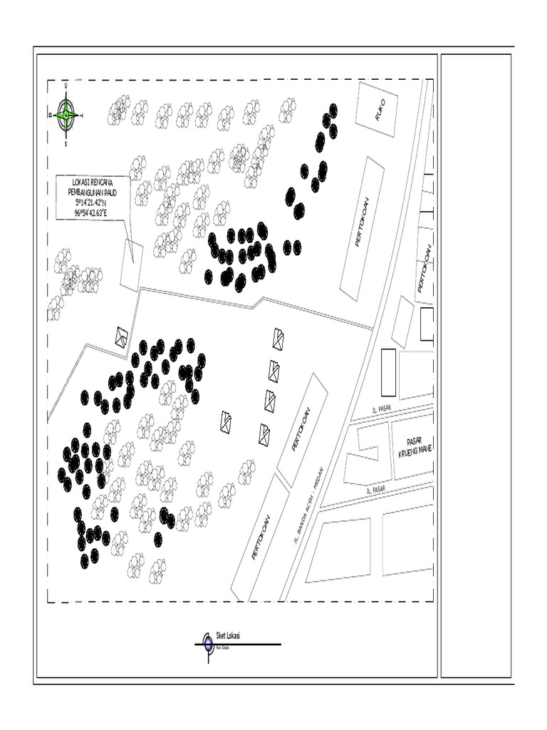 Site Plan PAUD Pak Murdanil | PDF