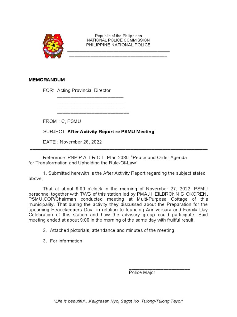 After Activity Report | PDF