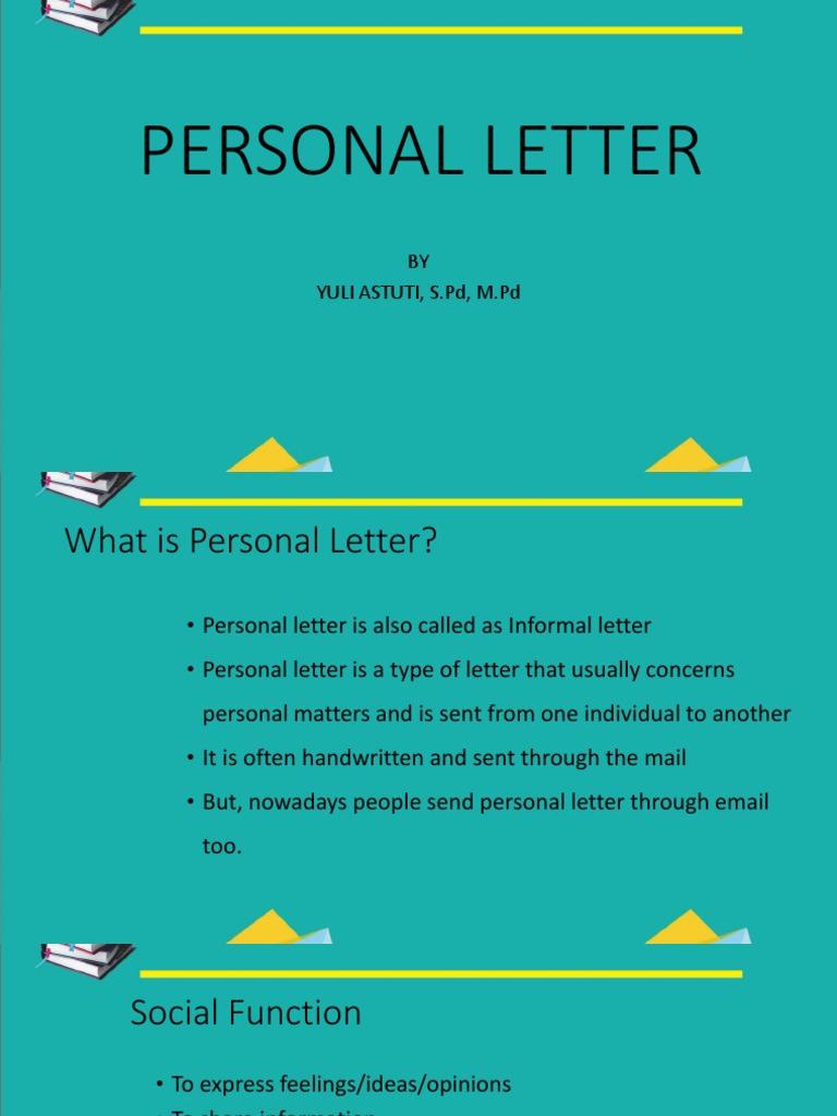 Personal Letter | PDF | Human Communication | Linguistics