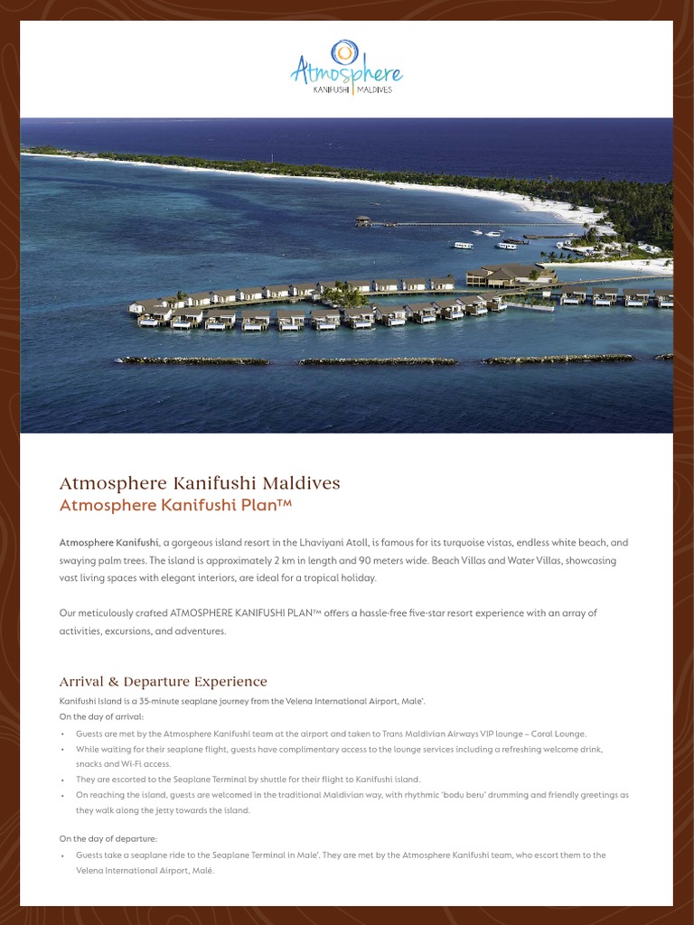 Akm Atmosphere Kanifushi Plan 2022 2023 | PDF | Restaurants | Drink