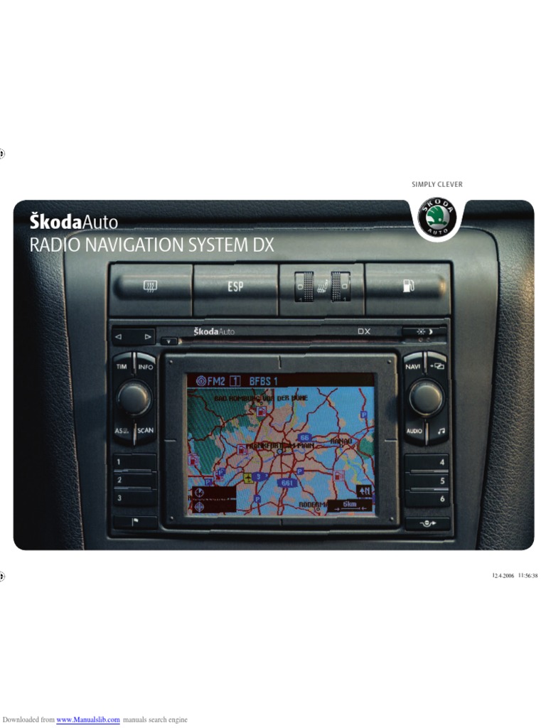Radio Navigation System DX For Fabia | PDF | Traffic | Radio