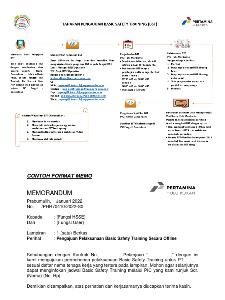 Tahapan Pengajuan & Format Pengajuan BST | PDF