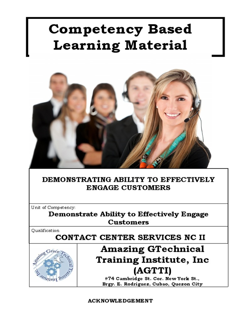 Demonstrate Ability To Effectively Engage Customers | PDF