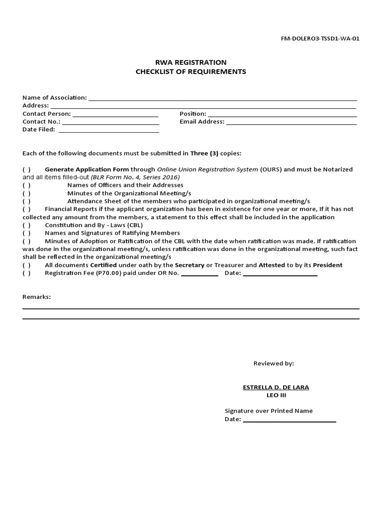 Dole Rwa Form Updated 2020 | PDF | Government | Document