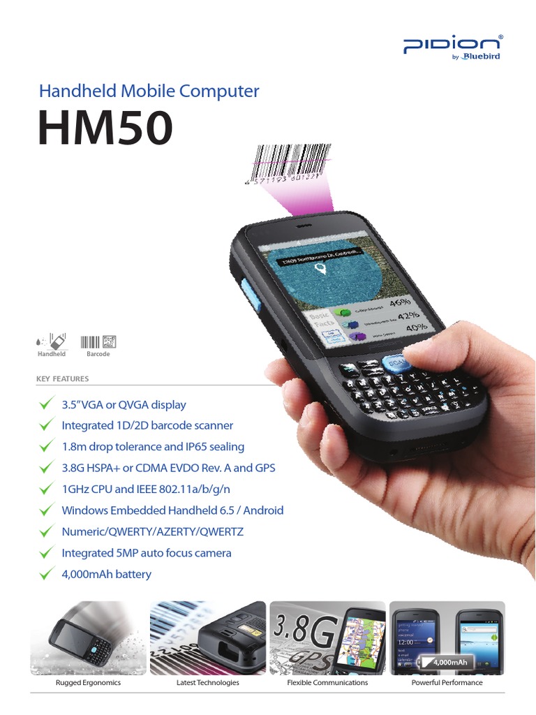 Logiscenter Pidion HM50 | Download Free PDF | Mobile Device | Barcode