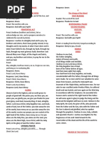 Catholic Mass Responses PDF | PDF | Mass (Liturgy) | God In Christianity