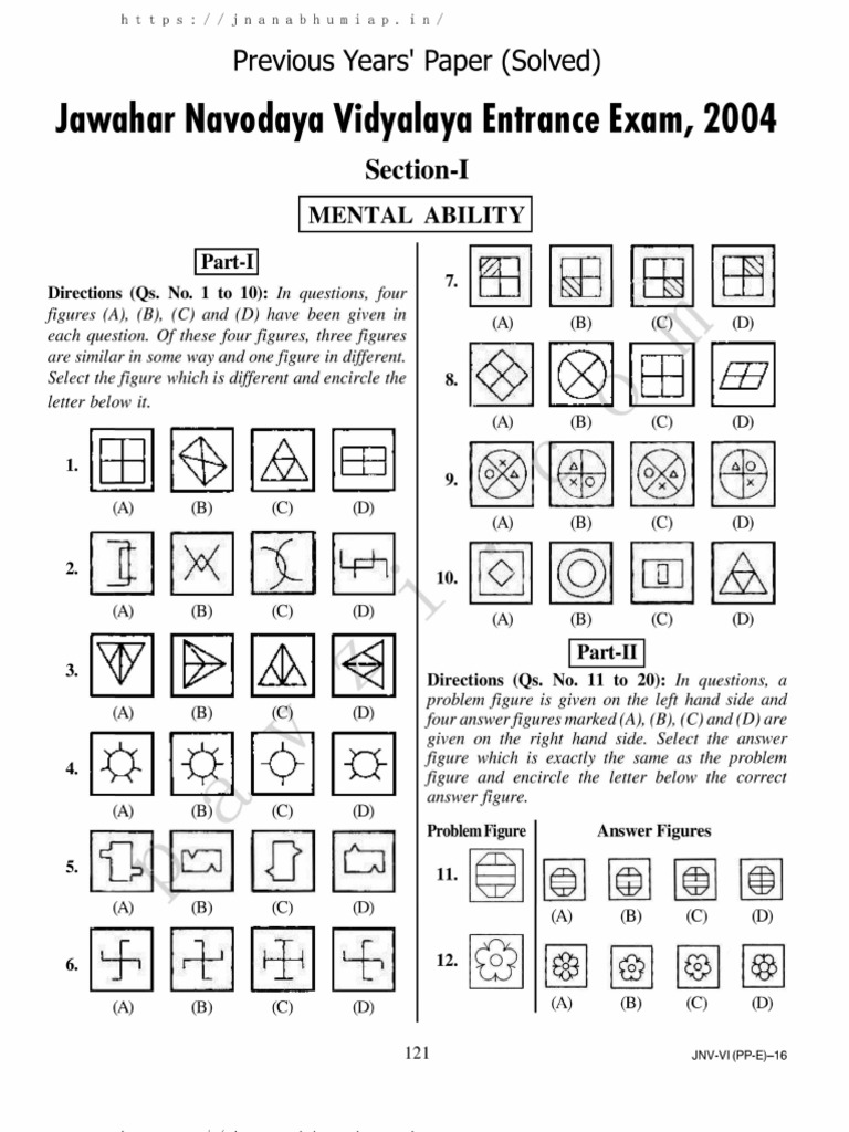 JNV 1 | PDF