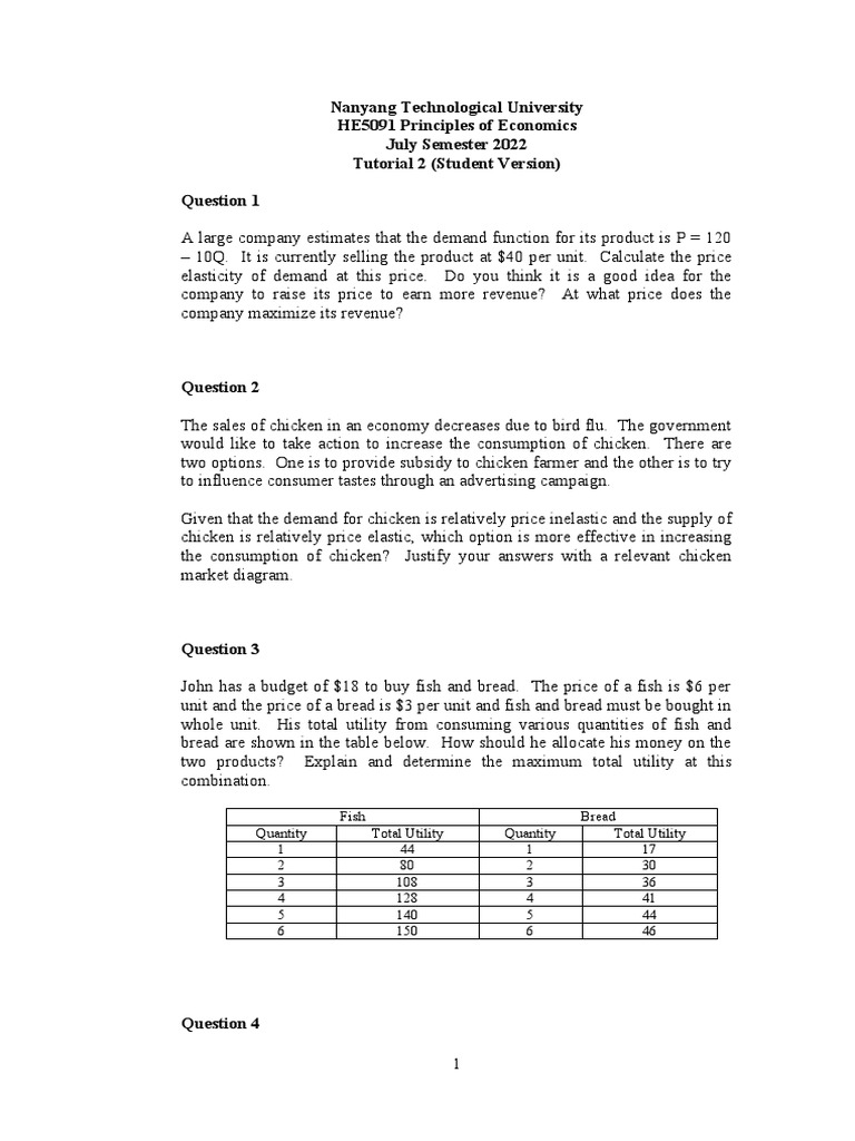 Econs 3 | PDF | Supply And Demand | Price Elasticity Of Demand