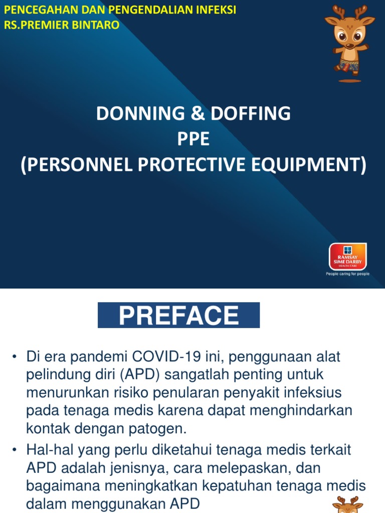 MONITORING KEPATUHAN DONNING DAN DOFFING APD DI RS PREMIER BINTARO ...