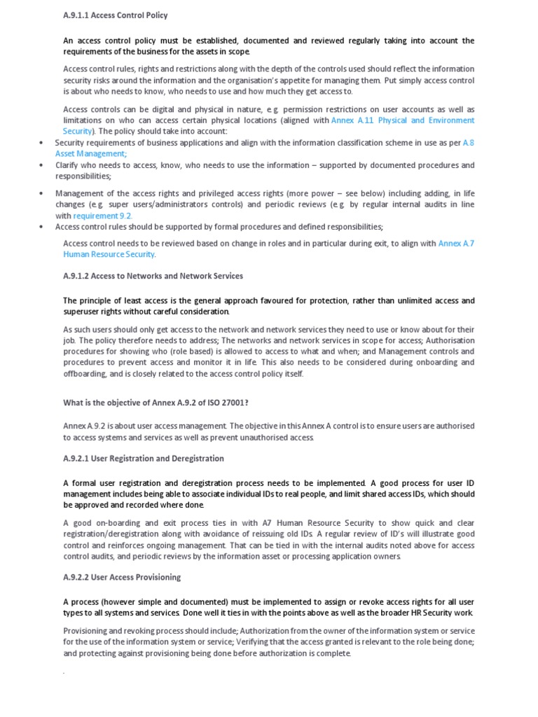 Access Control Policy | PDF | Access Control | Superuser