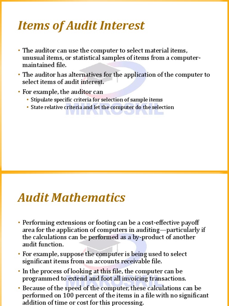 09 - Auditing IT Using CAAT and Techniques | PDF | Audit | Financial Audit