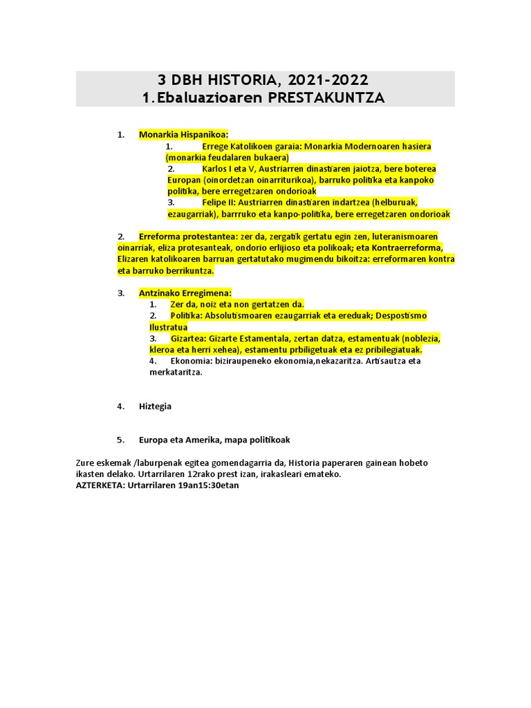 3 DBH Historia | PDF