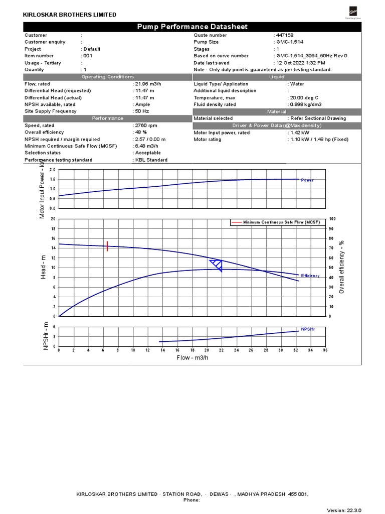 GMC-1 514 | PDF | Pump | Chemical Engineering