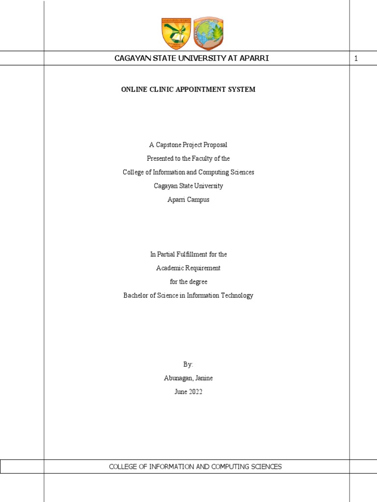 Online Clinic Appointment System-Capstone Project | PDF | Patient ...