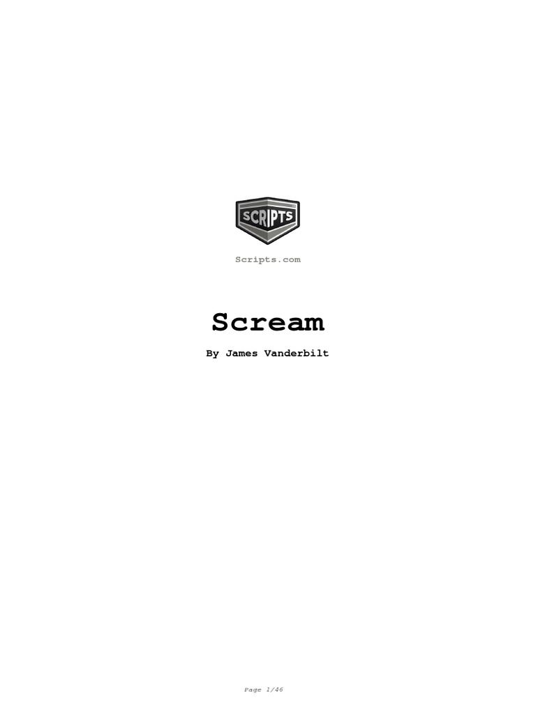 Scream | PDF