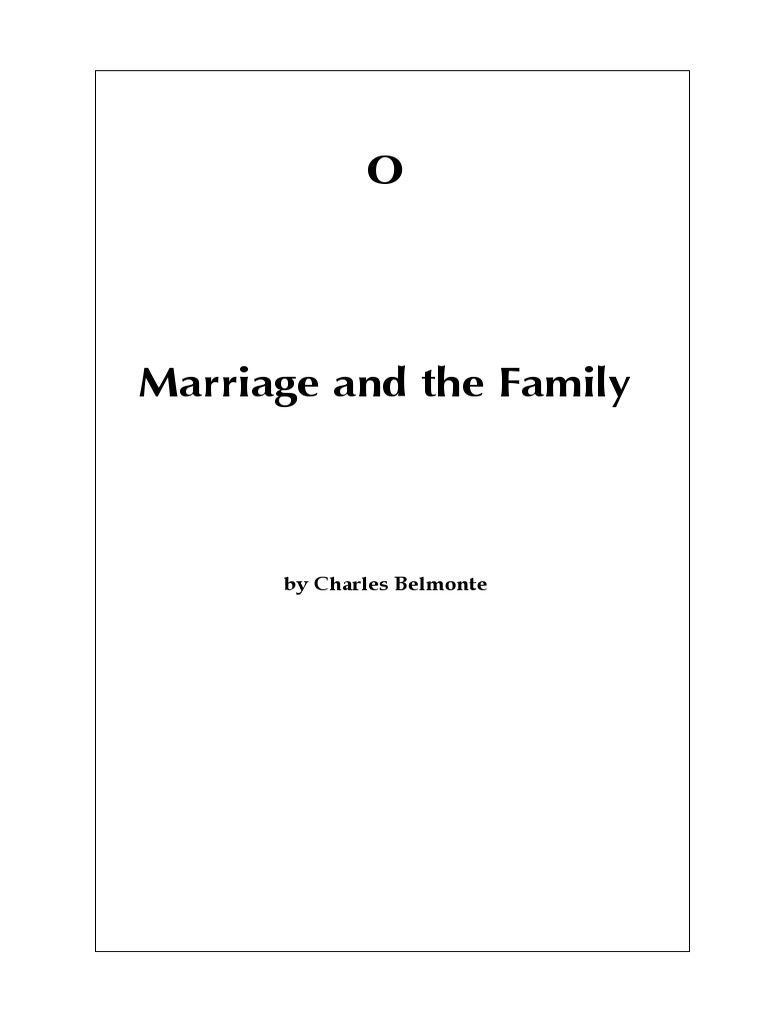 The Family And The Church Pdf Marriage Christian Views On Marriage
