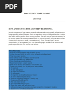 Security Guard Test | PDF | Security Guard | Surveillance