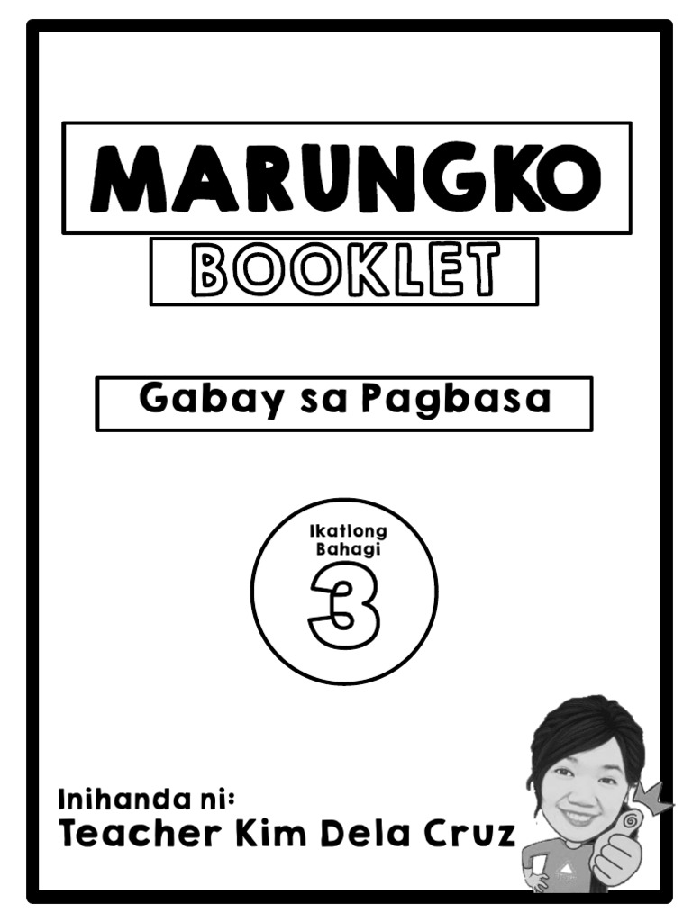 Marungko Booklet 3 Black and White | PDF