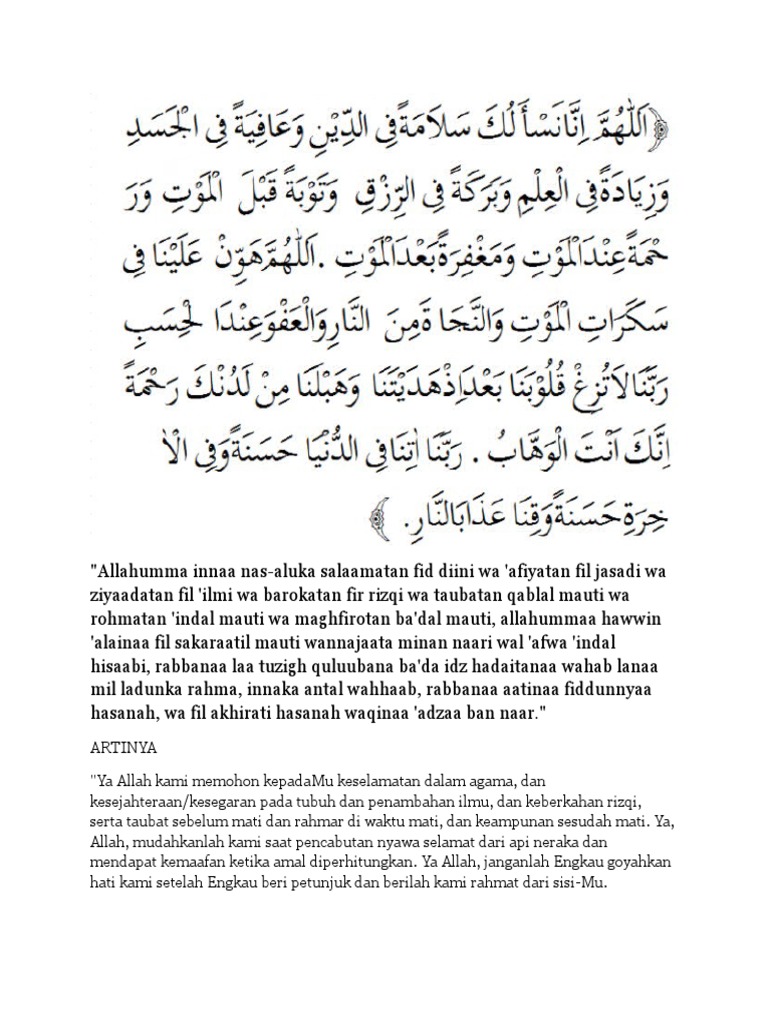 DOA Selamat | PDF
