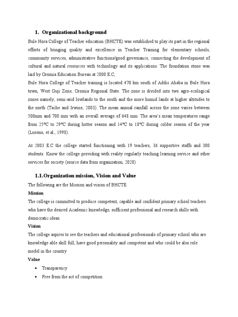 Organizational Background | PDF | System | Teachers