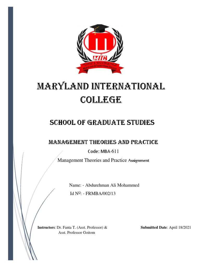 MTP Assignment A PDF | PDF | Leadership | System