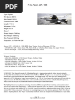 F-16C/D Technical Specs & History | PDF | General Dynamics F 16 Fighting Falcon | Aerospace ...