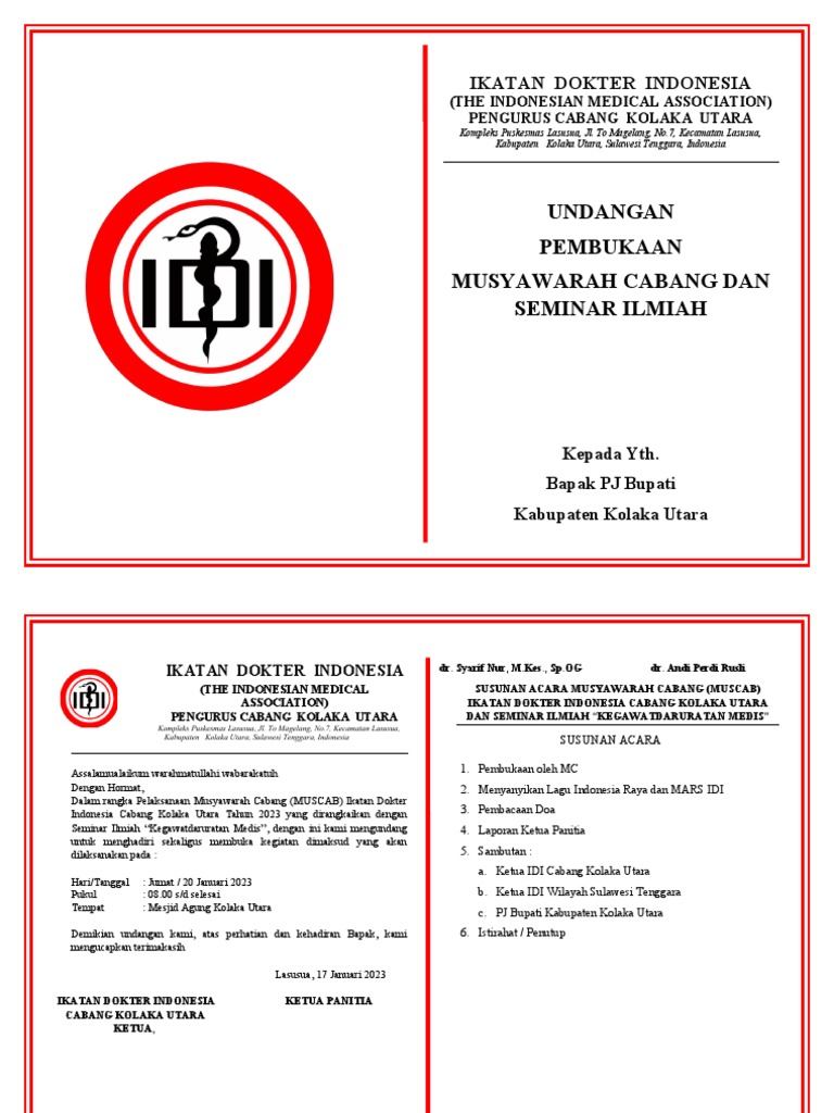 Undangan Resmi Bupati | PDF