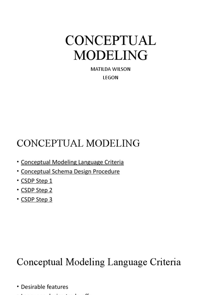 Conceptual Modeling Pdf Conceptual Model Linguistics