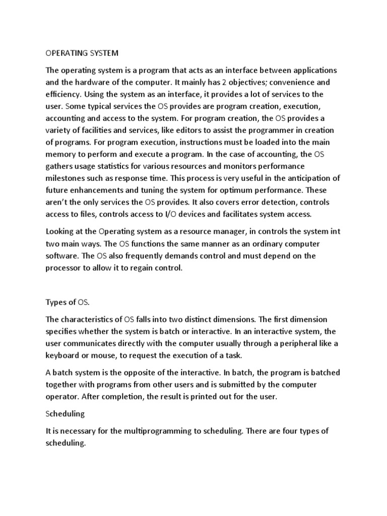 Operating System | Download Free PDF | Operating System | Computer Program