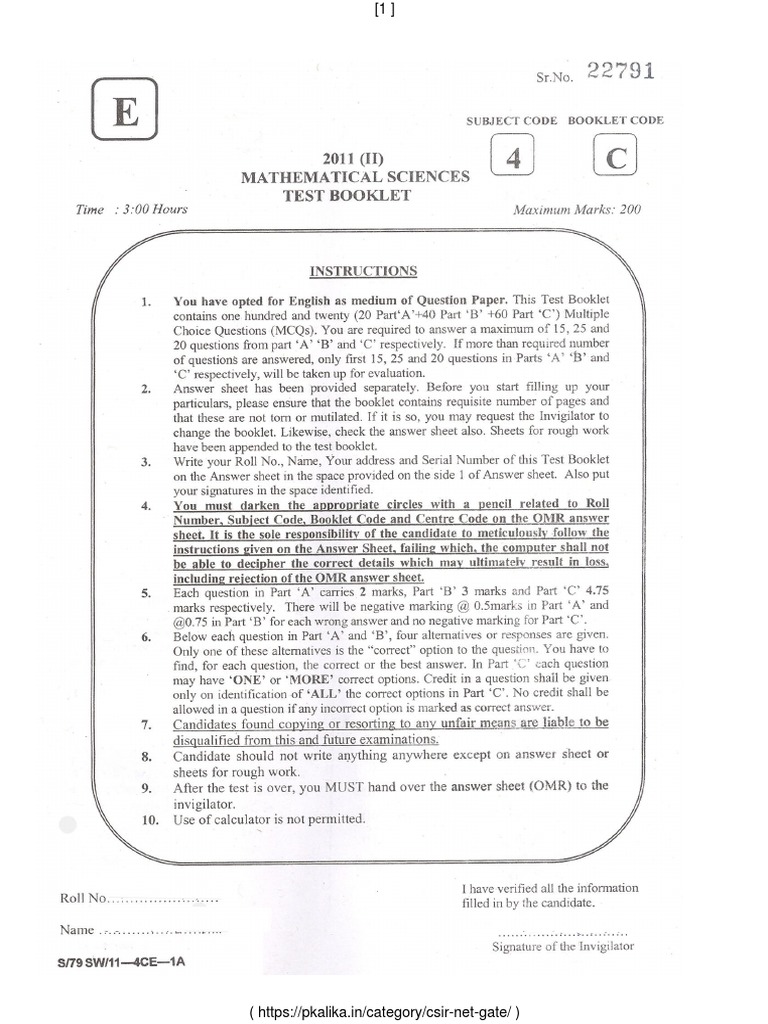 Dec 2011 Que Paper C | PDF