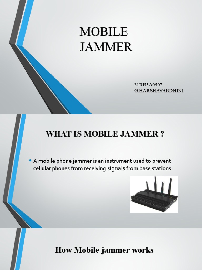 Mobile Jammer | PDF | Mobile Phones | Telephone