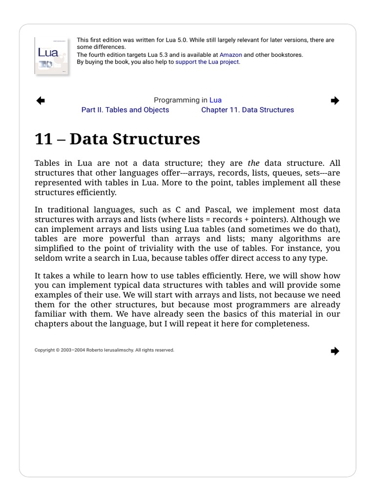 Programming in Lua - 11 | PDF