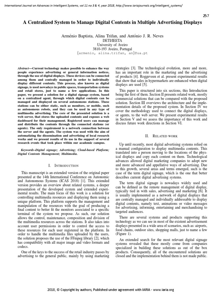 Centralised Display Management System | PDF