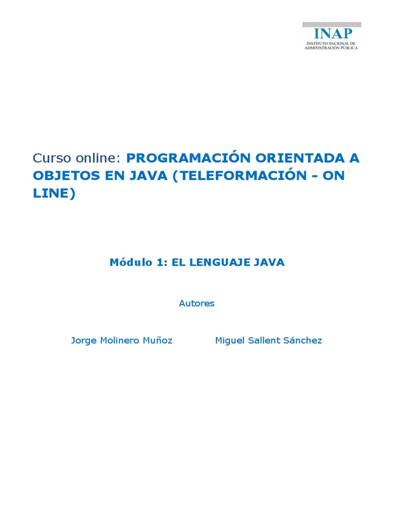 Tema 1 | PDF | Java (lenguaje de programación) | Objeto (informática)