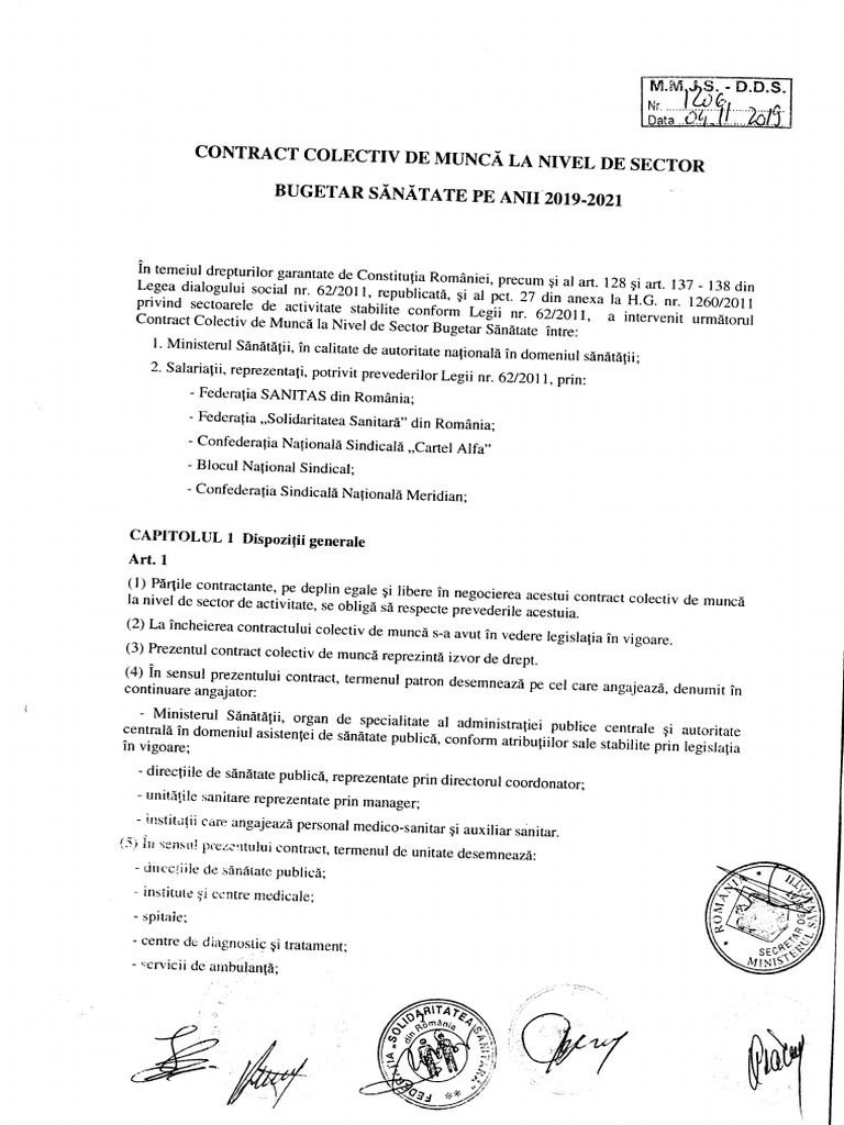 202004081552-Contract Colectiv de Munca 2019-2021 | PDF