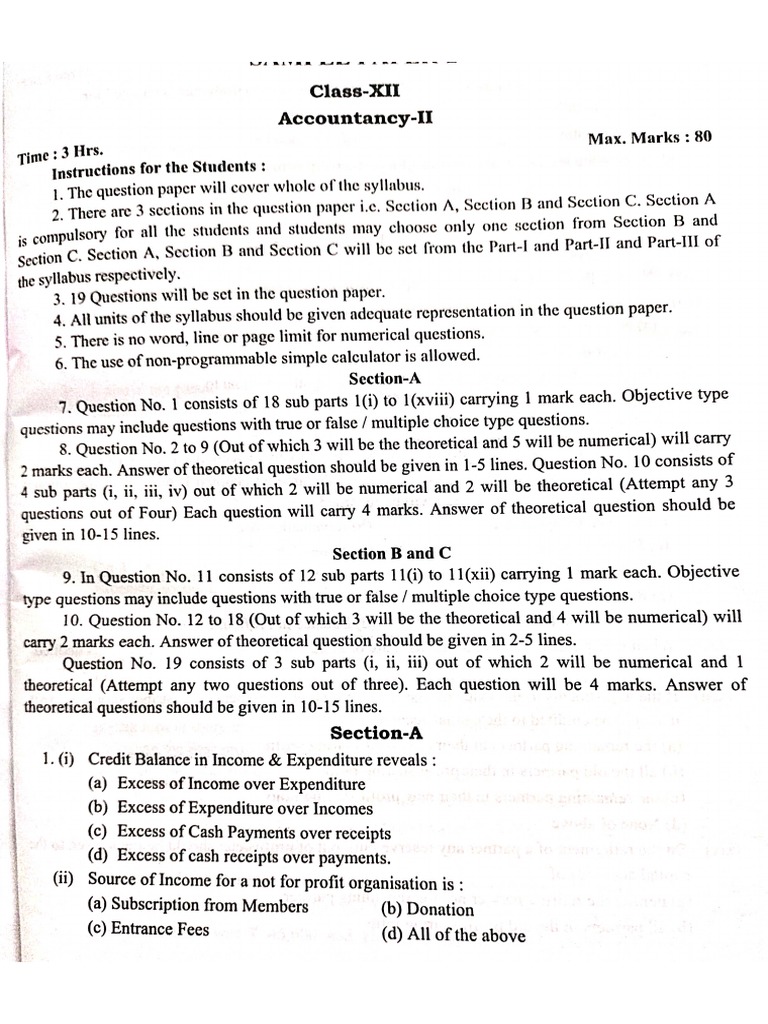 Sample Paper 2 | PDF