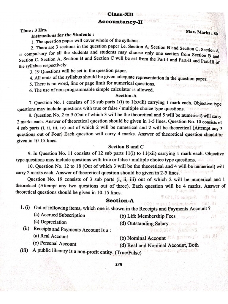 Sample Paper 1 | PDF