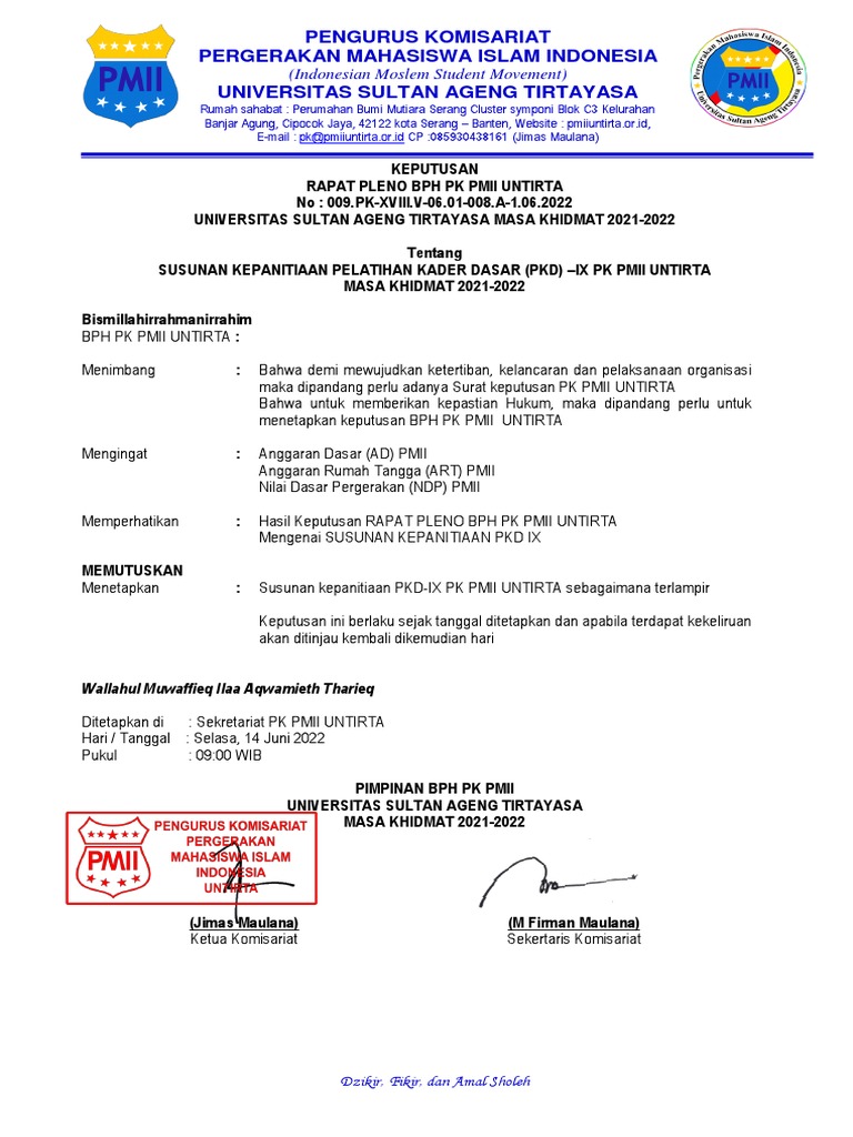 SK Panitia PKD | PDF