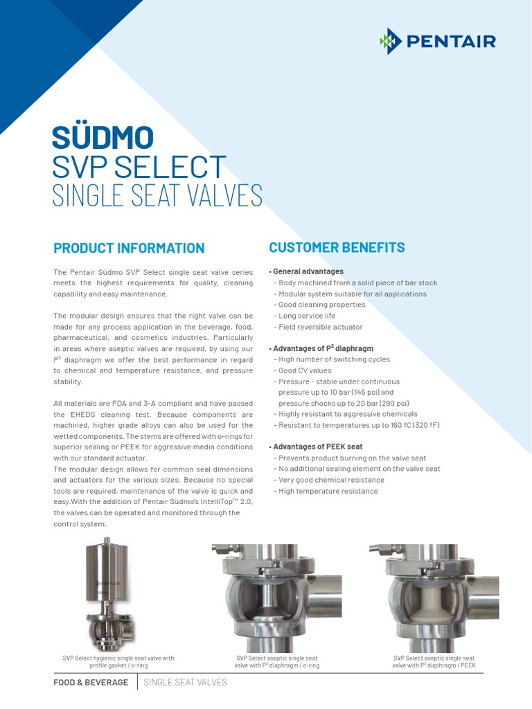 Single Seat Valves SVP Select Sudmo Leaflet v2110 en | Download Free ...