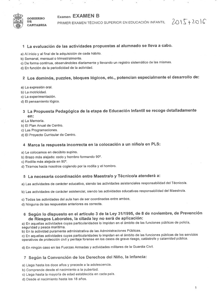 Primer Ejercicio Tipo B Pdf