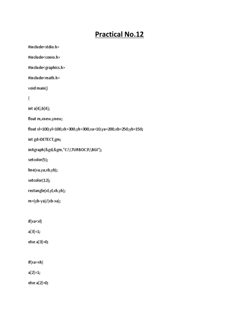 Practical No 12 | PDF
